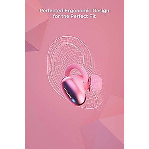 1MORE Stylish True Wireless in-Ear Headphones - Bluetooth - 6.5 Hours of Battery - 15-Minute Quick Charge for 3 Hours of Use – Portable Charging Headphone Case Included - Pink (Renewed)