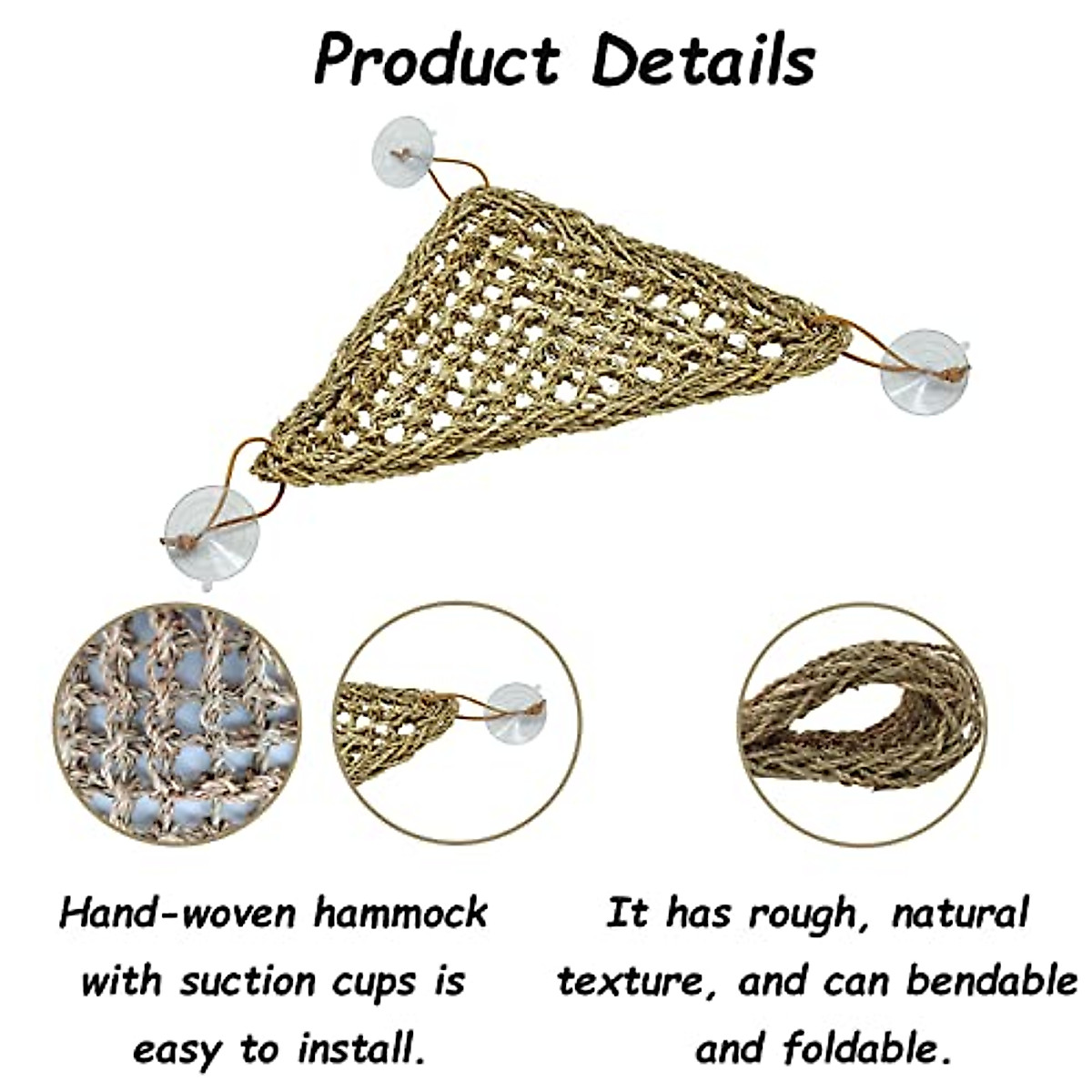 Hamiledyi Large Reptile Hideout Wood Bridge Ladder Hiding Hut Bearded Dragon Hammock Lizards Habitat Decor Climbing Accessories Tortoise Hide Cave Toy for Gecko Snake Chameleon Gecko Iguana