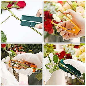 Metal Leaf Thorn Stripper Tool,Rose Stripper Tool, Rose Removing Burrs Pliers & Garden