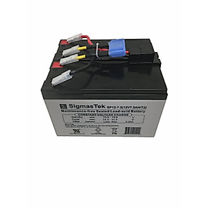 APC RBC48 Replacement Cartridge with 2X 12V 7.5Ah SP12-7.5 T2 SigmasTek Batteries