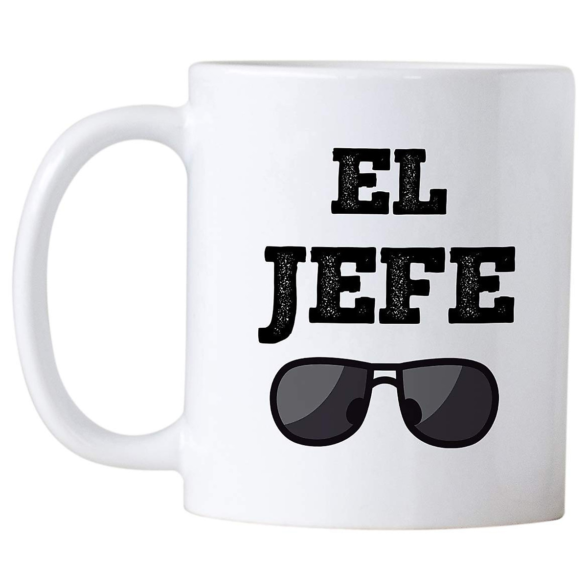 Mug Idea for Boss. El Jefe 11 oz Coffee Mug. Funny Saying in Spanish for The Bosses. Regalo para Tu Jefe. (White)