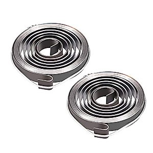 uxcell Drill Press Spring Drill Press Quill Feed Return Coil Spring Assembly Spring Steel Chemical Blackening Finish 1540mm Expand Long 52x8x0.8mm 2 Pcs