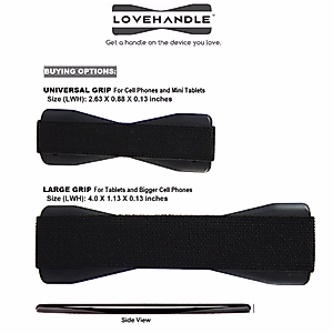 LoveHandle Universal Grip for Smartphone and Mini Tablet, Island Day Dream Design Elastic Strap with Purple Base