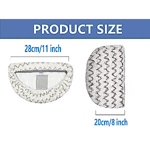 8 Pack Steam Mop Reusable Replacement Pads for Bissell Powerfresh Steam Mop 1940 1806 1544 2075 2685A 2181 2814 Series, Model 19402 19404 19408 19409 1940A 1940F 1940Q 1940T 1940W B0006 B0017 2075A