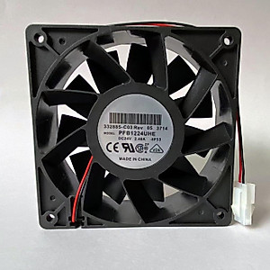 PFB1224UHE Fan DC24V 2.40A 12CM 120mm L×120mm W×38mm H 2-Wire Inverter Cooling Fan