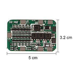 ACEIRMC 2pcs 6S 15A 24V Battery Protection Board for Li-ion Lithium 18650 Battery BMS Packs PCB Protection Board Integrated Circuits