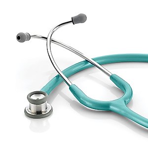 ADC Adscope 605 Premium Infant Clinician Stethoscope, Lifetime Warranty, Metallic Caribbean