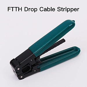 Fiber Optic Termination Tool Kit - 9 in 1 Assembly FTTH tool kit with FC-6S Cleaver Optical Power Meter Finder - 30km Visual Fault Locator Optical Pliers Cable Cutter Stripper
