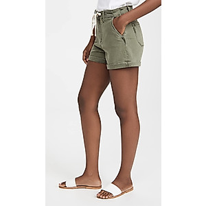 PAIGE Women's Christy Shorts, Vintage Ivy Green, 26
