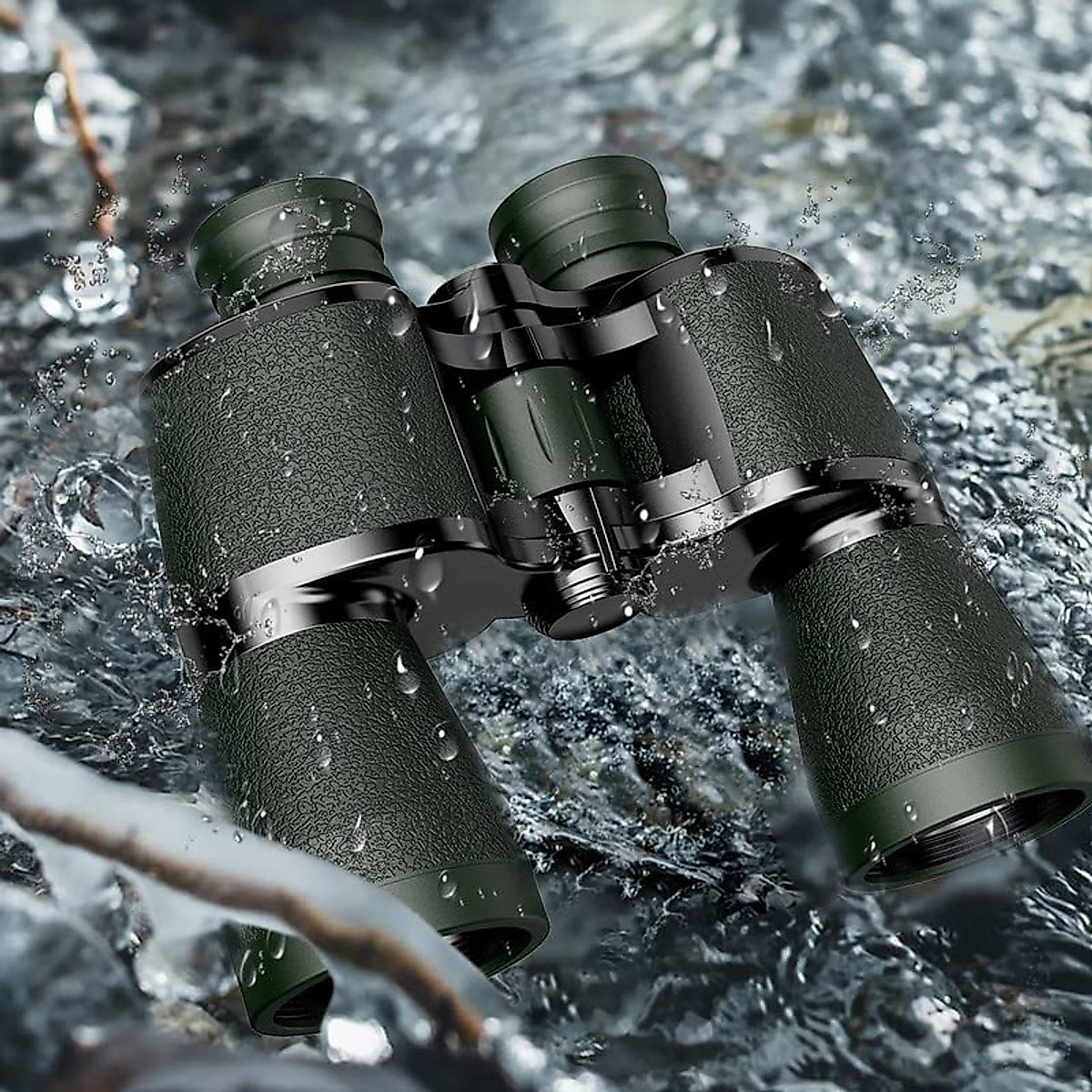 20x50 Waterproof Binocular, HD Professional/Easy Focus for Adults, with Low Light Night Vision, Durable and Clear FMC BAK4 Prism Lens, for Birds Watching Hunting Outdoor Sports