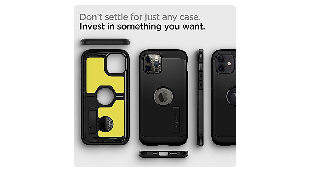 Spigen Tough Armor Case for iPhone 12 & 12 Pro - Black