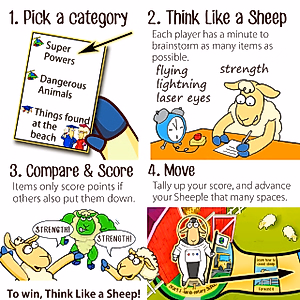 SHEEPLE™ - The Game Where Great Minds Think Alike | Fun Family Friendly Word Association Party Game, 3 to 12 Players, Ages 8+
