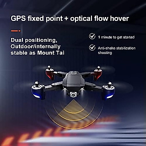 RKSTD RC Drone With Camera - Fpv Adult Beginner Remote Control Drone, One Button Takeoff/Landing, Gravity Sensor, Gesture Control, 3D Flip, Voice Control, HD Kids RC Drone, Holiday Gift