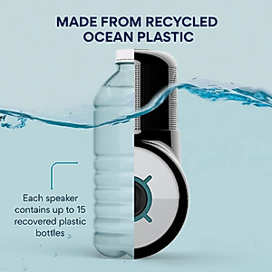 Ampere Shower Power - Hydropower Bluetooth Shower Speaker, Waterproof Detachable Portable, Rechargeable Mini Speaker (Chrome)