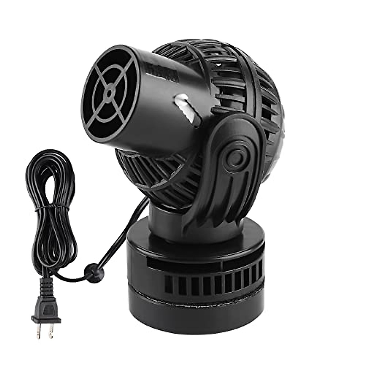 CPROSP Power Head for Saltwater Tank 1050 GPH, Wavemaker with Magnetic Base for 31.7-52.8 Gal, Aquarium Circulation Pump Wave Maker with 2 m Cable, Water Movement Aquarium 2 Prong Plug, Black