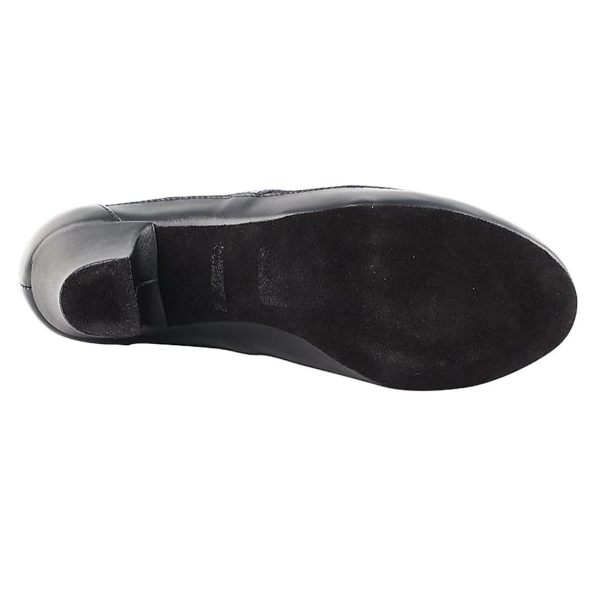 Very Fine Dancesport Shoes - Comfortable Ladies Latin, Salsa Ballroom Practice Dance Shoes - CD1108 Black Leather 2-inch Heel & Shoe Bag (Size 10)