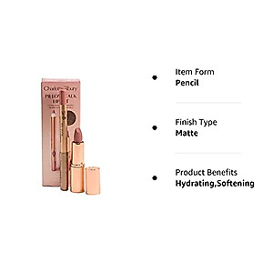 Charlotte Tilbury Pillow Talk Mini Matte Revolution Lipstick and Lip Cheat Lip Liner Mini Travel Size Duo Set