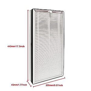 IZSOHHOME Compatible with Medify MA-40 Replacement Filter,MA-40 Air Purifier True HEPA H13,MA-40W MA-40B MA-40 V2.0 Air Purifier Part Number ME-40(2 PACK)