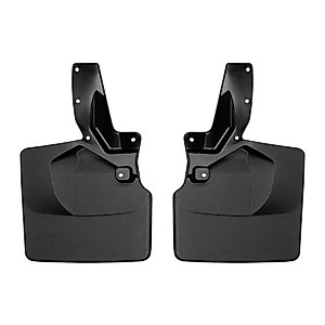 WeatherTech Custom No Drill Splash Guard MudFlaps for Ford Bronco - Front Pair (110140), Black
