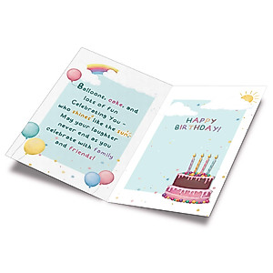 Prime Greetings 3rd Birthday Card, Made in America, Eco-Friendly, Thick Card Stock with Premium Envelope 5in x 7.75in, Packaged in Protective Mailer
