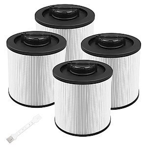 DXVC6910 Cartridge Filter for Dewalt Wet/Dry Vacuum 6-16 Gallon DXV06P DXVC6910 DXV09P DXV10P DXV10PL DXV10SA DXV12P DXV14P DXV16P, Washable Reusable High Efficiency Replacement Filter 4 Pack