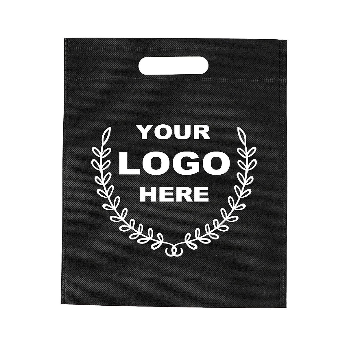 SOUTH GIANT Custom Promotional Bags with Logo - Personalized Reusable Gift Tote Bags - Recyclable Non-Woven Shopping Bags with Your Design Printed - 50pcs