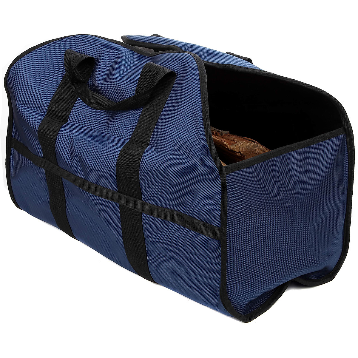 SC Lifestyle Premium Firewood Log Carrier- Wood Tote (Navy Blue)