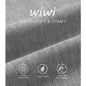 WiWi Viscose from Bamboo Pajamas Set for Women Soft Long Sleeve Button Down Sleepwear Plus Size Pj Lounge Sets S-3X, Heather Grey, 3X