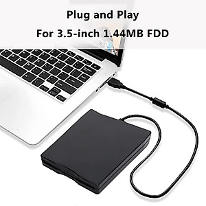 Zopsc-1 Portable Universal USB External 3.5in Floppy Disk Drive External 1.44MB FDD for PC Computer Laptops Desktops for for 7 for 10