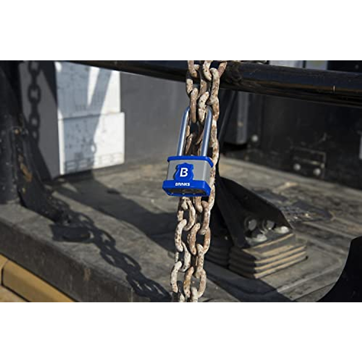 BRINKS - 44mm XT Series Commercial Laminated Steel Padlock with 2 3/8" Shackle, 2-Pack - Weather Resistant and Hardened Boron Steel Shackle
