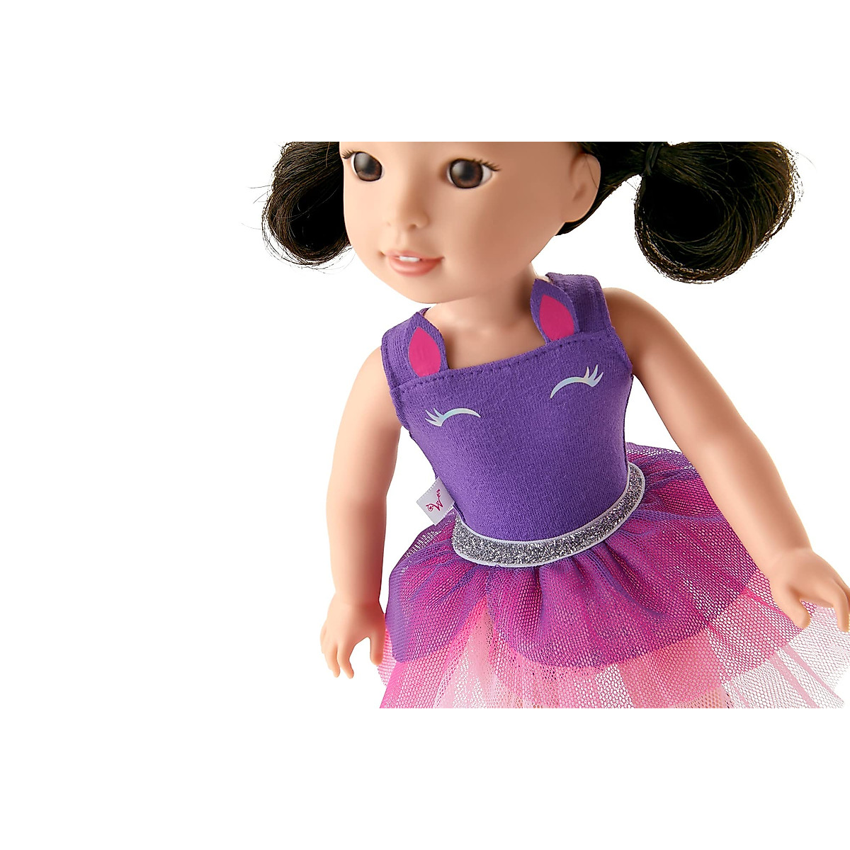 American Girl WellieWishers Emerson 14.5" Doll, Purple,silver