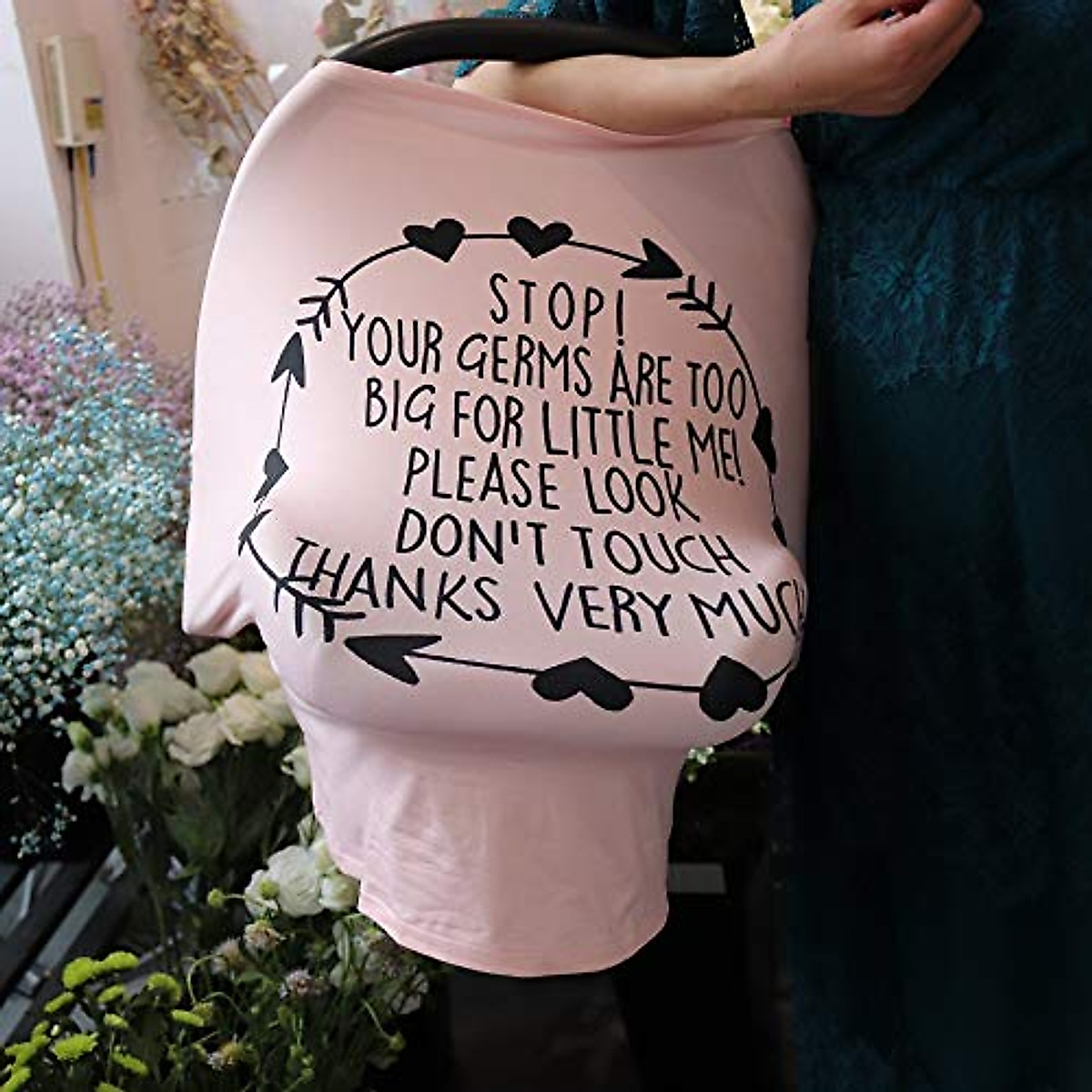 Nursing Cover Breastfeeding Scarf - Baby Car Seat Covers,Infant Stroller Cover,Baby Car Seat Canopy,Stretchy Breastfeeding Cover