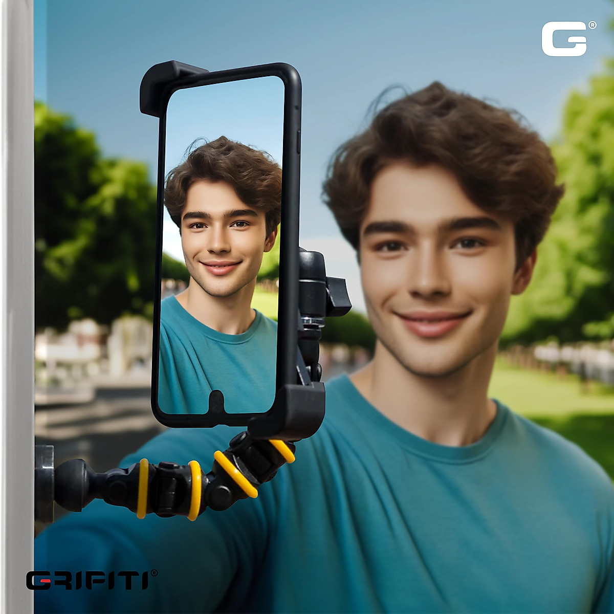 GRIFITI Nootle Recon 5 Flex Arm Leg Magnetic Foot Mini Ball Head Camera Mount Stand Magnetic Foot 6 Inch Flexible Mini Ball Head Attaches to Steel or Other Magnet Surfaces