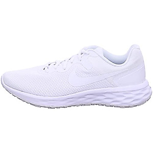 Nike Revolution 6 NN Mens Running Shoes, White/White-White, 9 M US
