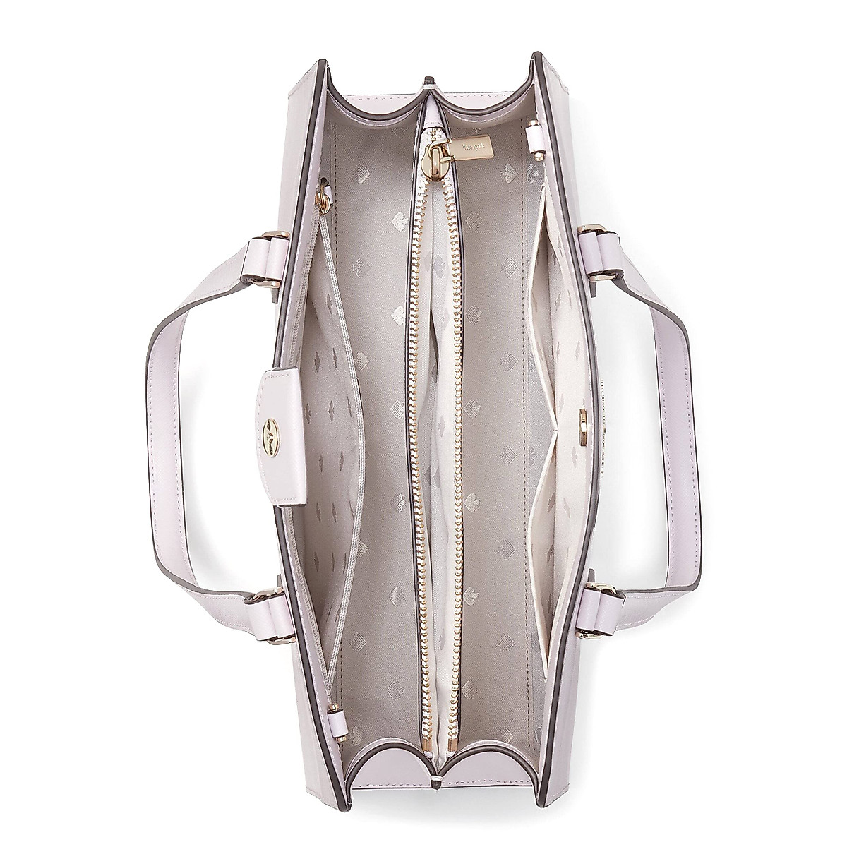 Kate Spade Perry Medium Satchel Saffiano Leather Crossbody Bag Purse Handbag (Pale Amethyst)