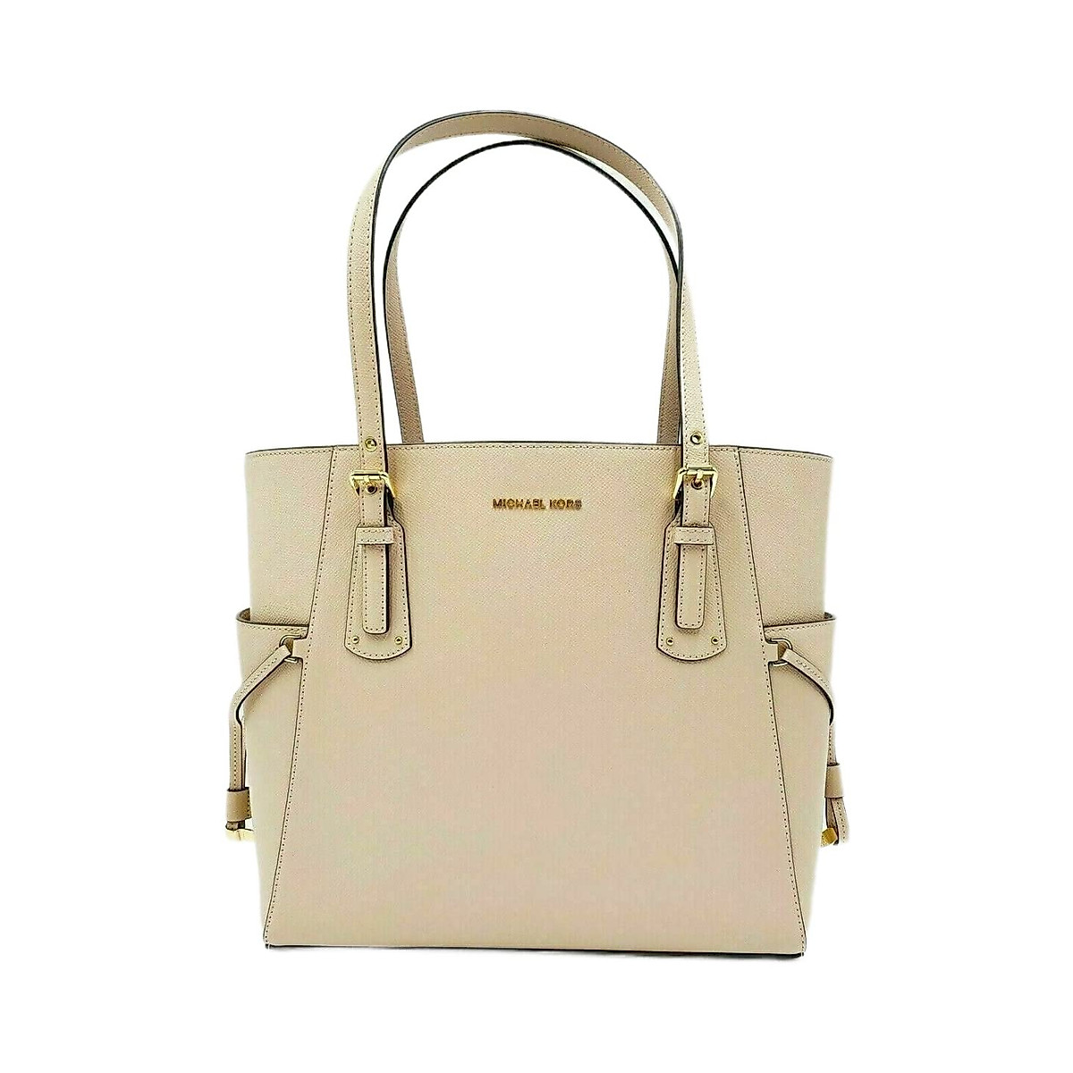 Michael Kors Textured Leather Tote- Oat