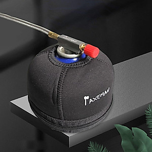 DYNWAVE Outdoor Camping Fuel Canister Flat Gas Cylinder Tank Blk