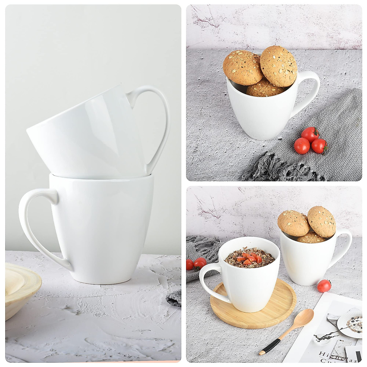 CAILIDE 39oz Large Coffee Mug Ceramic Tea Cup for Office and Home Big Capacity with Handle set of 2