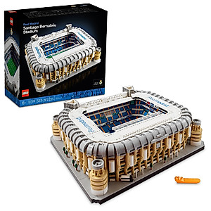 LEGO Icons Real Madrid Santiago Bernabéu Stadium 10299 Building Set - Soccer Field and Model Building Kit for Adults, Home and Office Collectible Decor Piece, Great Gift Idea for Sports Fans