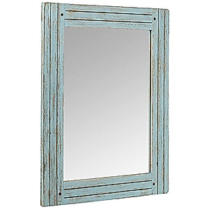 Foreside Home & Garden FMIR06224 Heartland Mirror Blue