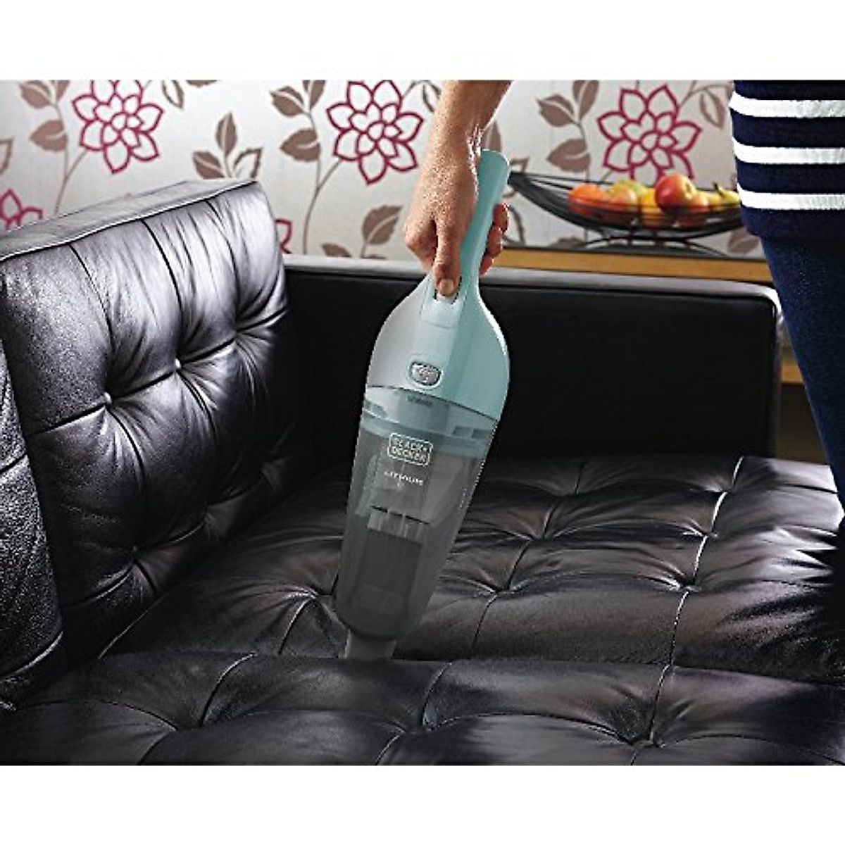 BLACK+DECKER Cordless Handheld Vacuum 2Ah, Icy Blue (HNV220BCZ12FF)