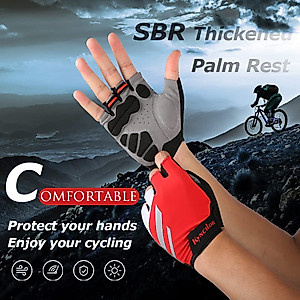 KynciLOR Cycling Gloves for Men Lightweight Mountain Biking BMX Gloves MTB and Road Bike Gloves for Women Running Wheelchair Driving