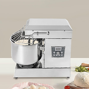 Surneis Commercial Stand Mixer Home Blender Spiral Stirring Bar Food Mixer 12QT 750W Stainless Steel Dual Rotating Dough Kneading Machine 2.6 Gallon Mixing Bucket for Bakery, Restaurant