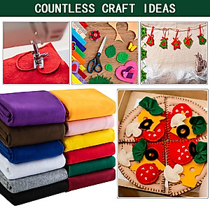 HAOFEIJH Felt Fabric 72 * 36 Inch Wide 1.6mm,Fabric Sheets Soft Woven Acrylic Craft Fabric for DIY Craftwork Sewing Patchwork,Craft Felt(green）