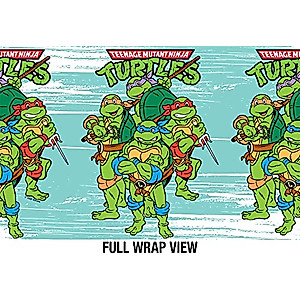 Teenage Mutant Ninja Turtles TMNT OFFICIAL Turtle Group 18 oz Insulated Water Bottle, Leak Resistant, Vacuum Insulated Stainless Steel with 2-in-1 Loop Cap