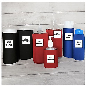 Standard Disinfecting Wipes Cover with Label (Large, Gray)