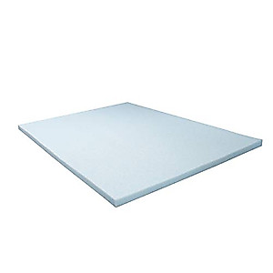 LOUNJ Gel Memory Foam Mattress Topper, Made in USA (Full XL)