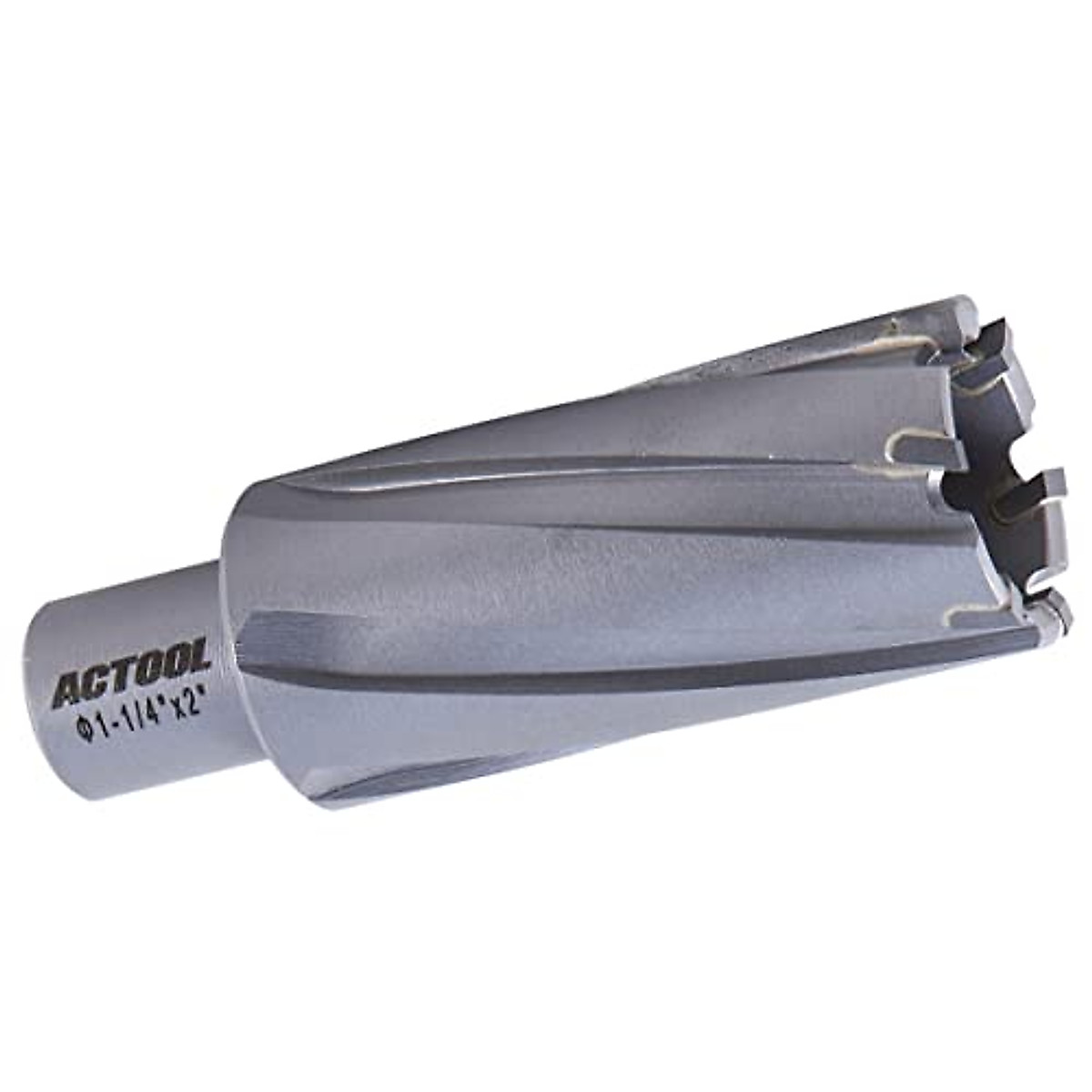 ACTOOL 1-1/4'' Diameter x 2'' Depth of Cut Carbide Tipped TCT ANNULAR Cutter with 3/4'' Weldon Shank