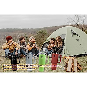 MONOHYDRO 40 oz Tumbler with Handle and Straw - tumbler with straw Stainless Steel Insulated Cup -stainless steel straw, Eco-friendly Materials - maintain temperature up to 24+ hours - Midnight Navy