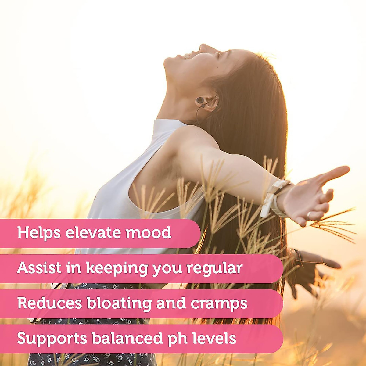 Vitamin Bounty Women's Pro-Daily Probiotic - 10 Billion CFUs, and 5 Strains, Help Vaginal & Digestive Health, Vaginal Probiotic & Prebiotic & pH Balance, Cranberry, Gluten-Free - 60 Capsules